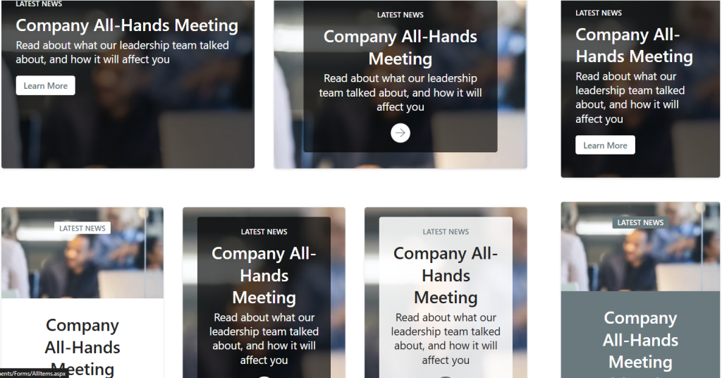 SharePoint's New Editorial Card Web Part