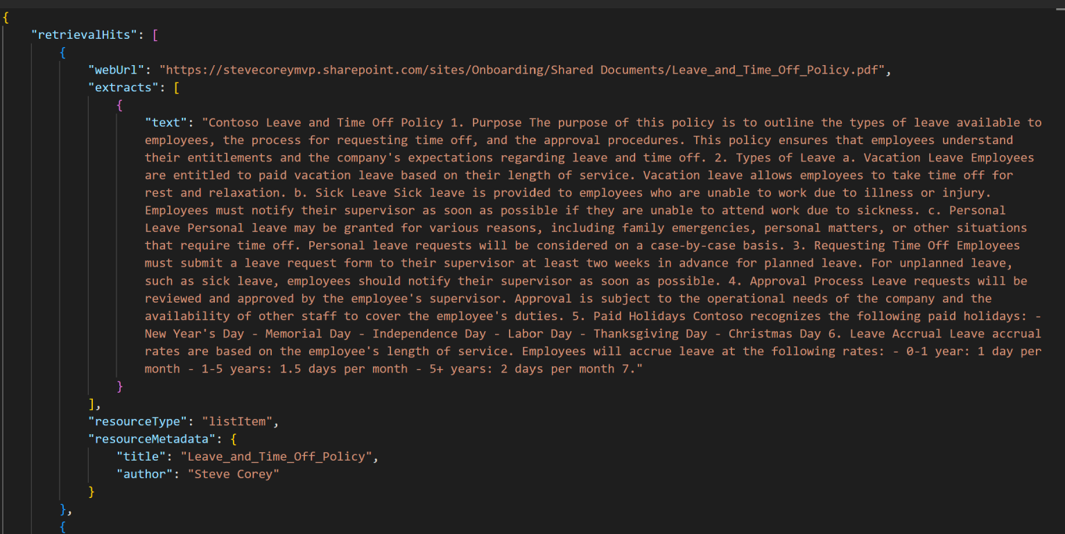 Understanding the M365 Copilot Retrieval API
